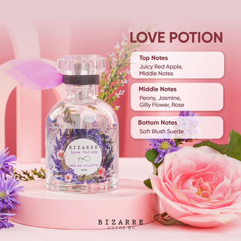 BIZARRE Parfum Eau De Toilette Love Potion 50 ML - PT Citra Alam Aromindo